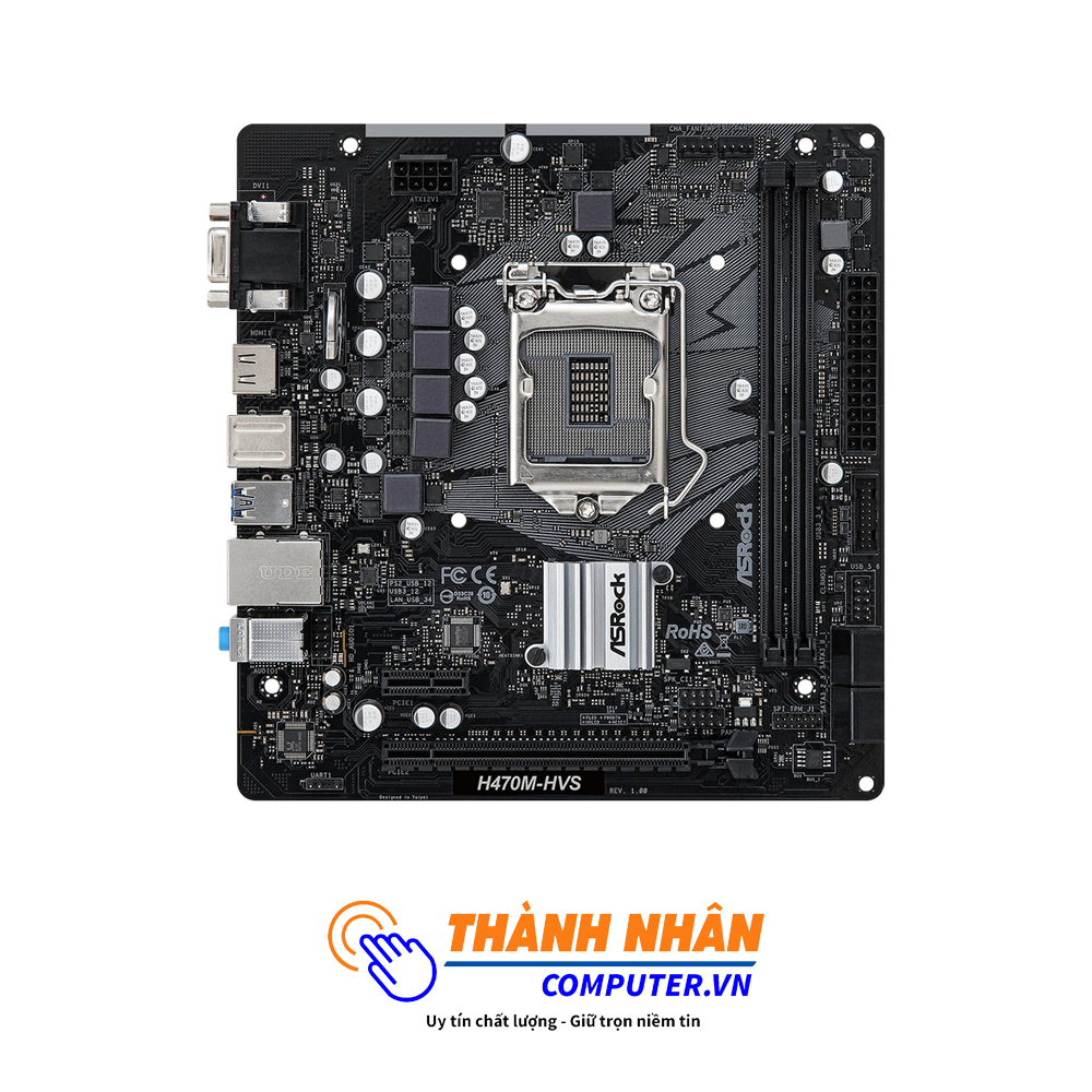 Mainboard Asrock H470M-HVS (LGA 1200 - m-ATX Form Factor - DDR4) New ...