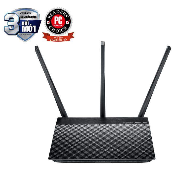 ASUS RT-AC53 Chuẩn AC750, 2 băng tần, cổng Gigabit