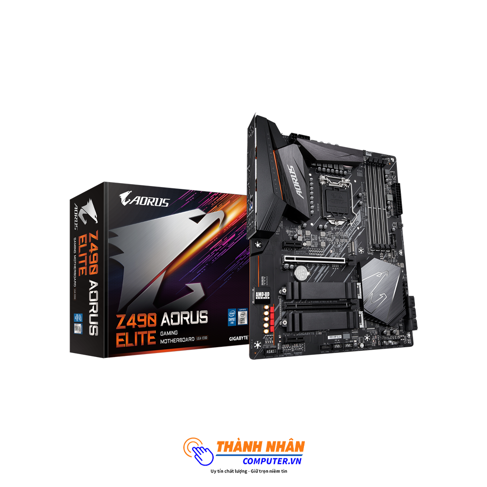 Mainboard GIGABYTE Z490 AORUS ELITE (Intel Z490, Socket 1200, ATX, 4 ...