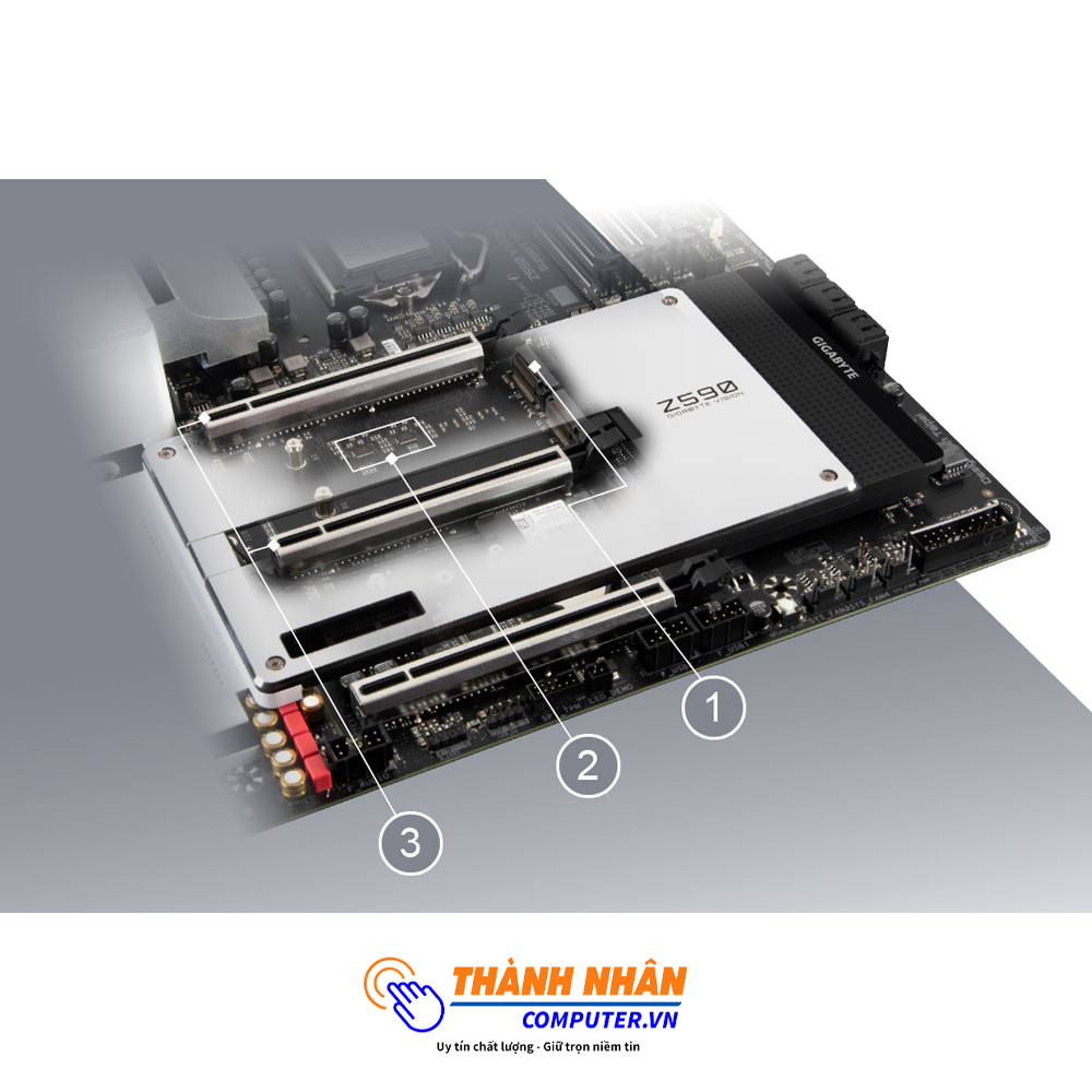 Mainboard Gigabyte Z590 VISION D (Intel Z590, Socket 1200, ATX, 4 khe ...