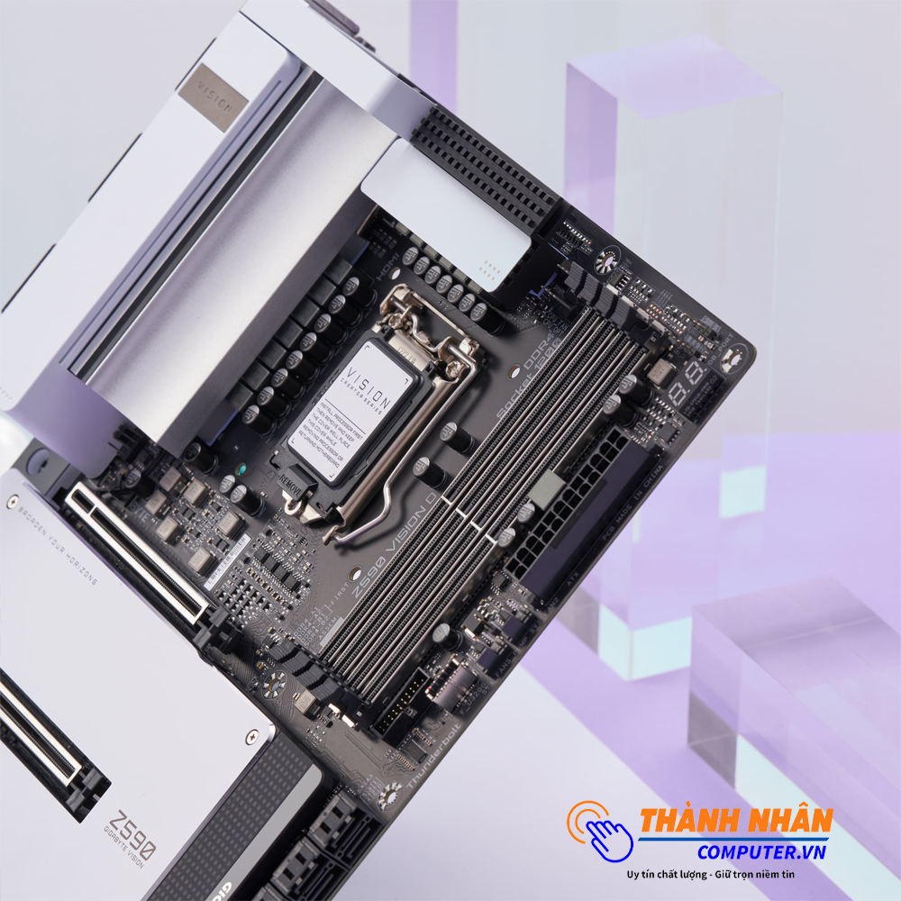 Mainboard Gigabyte Z590 VISION D (Intel Z590, Socket 1200, ATX, 4 khe ...