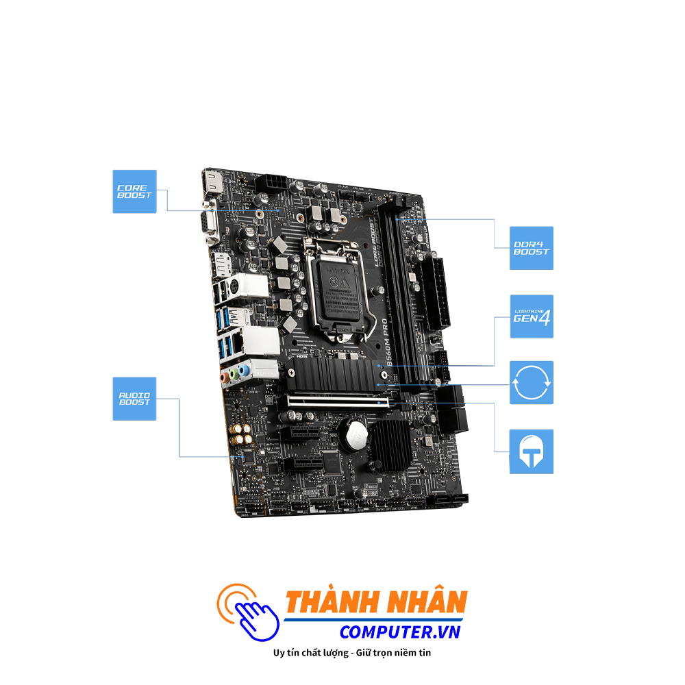 Mainboard MSI B560M PRO (LGA 1200 - m-ATX Form Factor - DDR4) New Fullbox